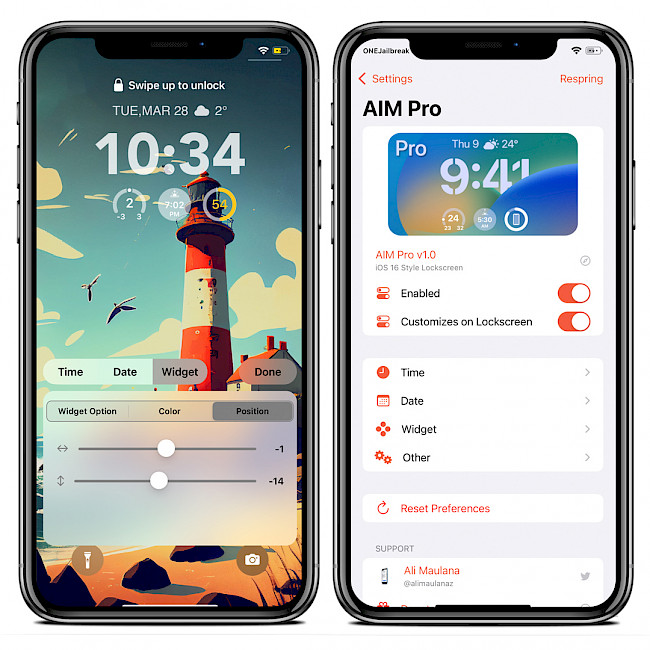 AIM Pro enables iOS 16 Style Lock Screen on all devices AIM Pro enables iOS 16 Style Lock Screen on all devices